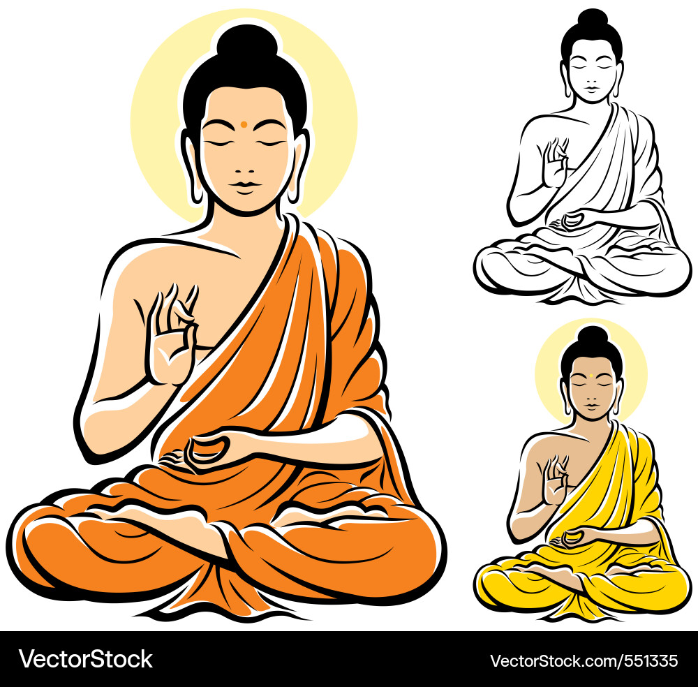 Buddha Royalty Free Vector Image - VectorStock