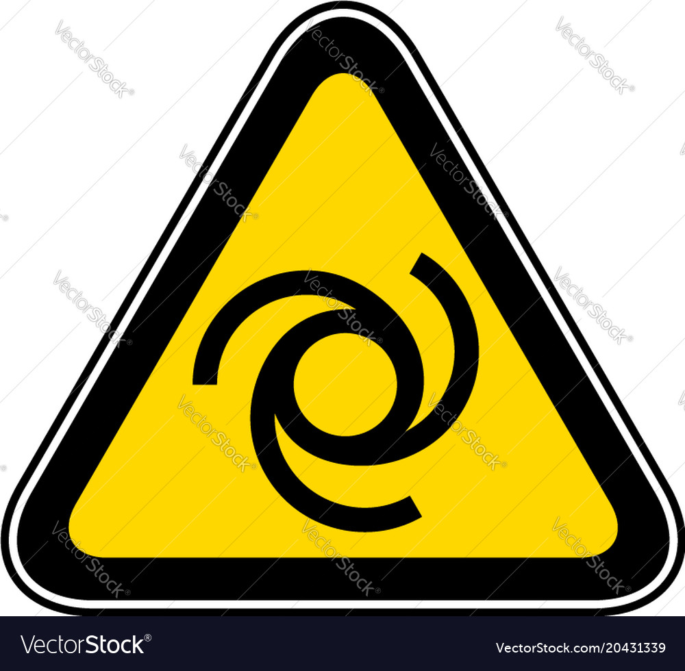 Triangular warning hazard symbol Royalty Free Vector Image