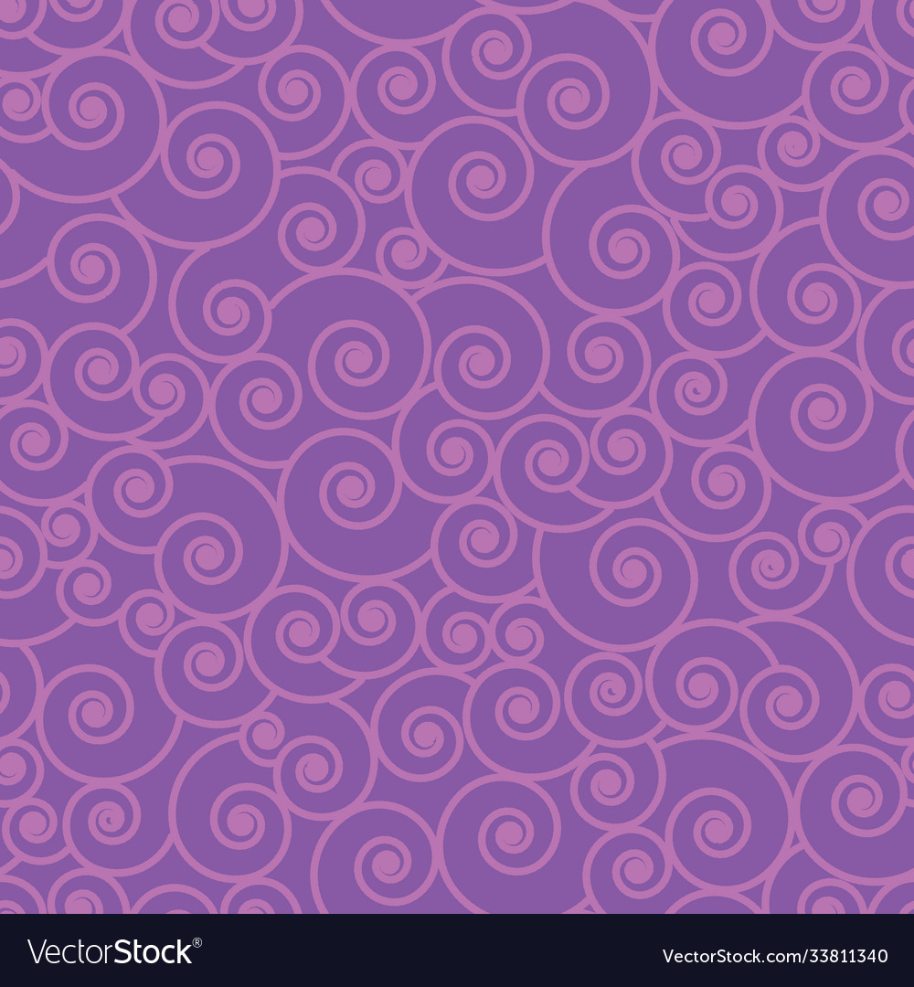 Pink wave swirl repeat pattern design Royalty Free Vector