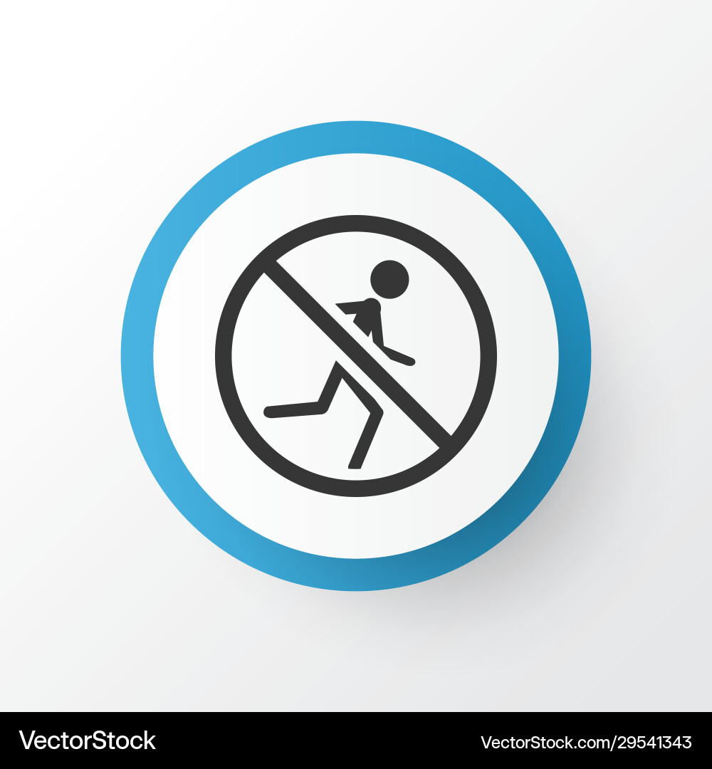 Not running icon symbol premium quality isolated Vector Image