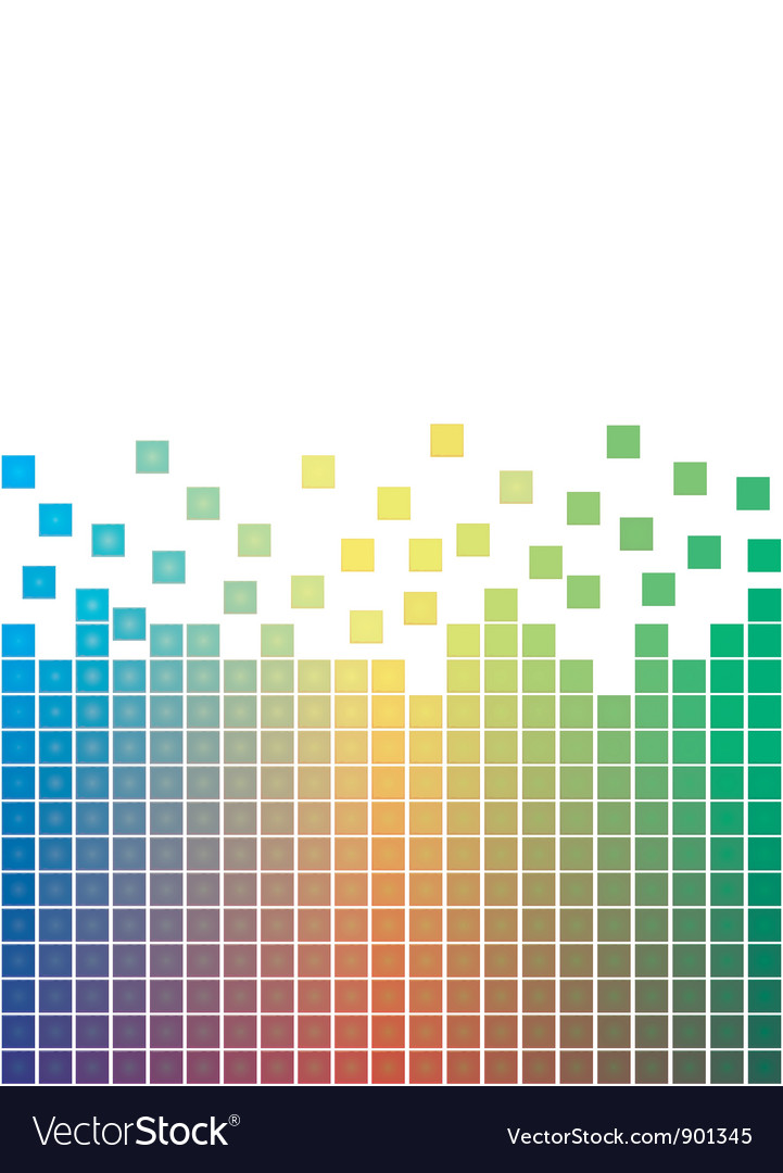 Falling pixels Royalty Free Vector Image - VectorStock