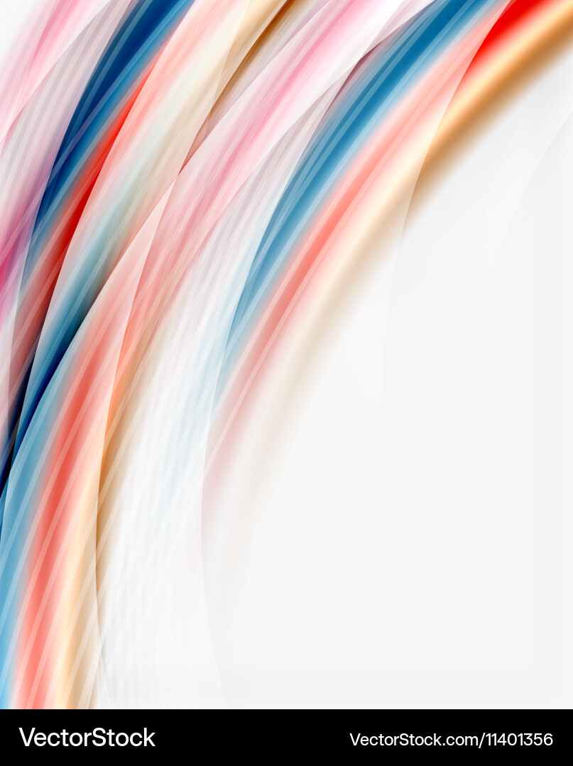 Translucent wave on white background Royalty Free Vector