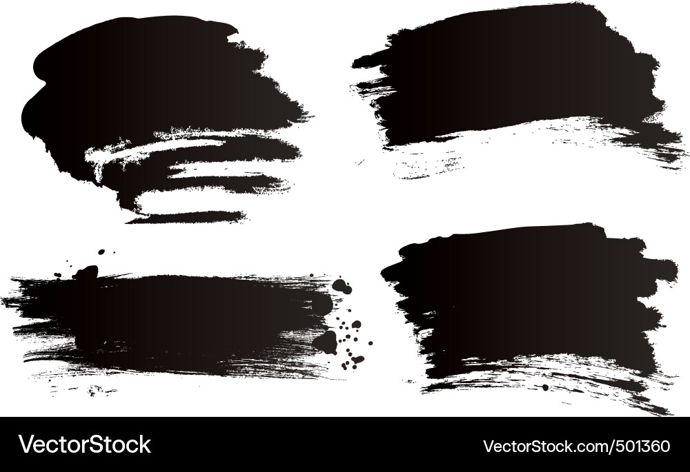 Grunge brushes Royalty Free Vector Image - VectorStock
