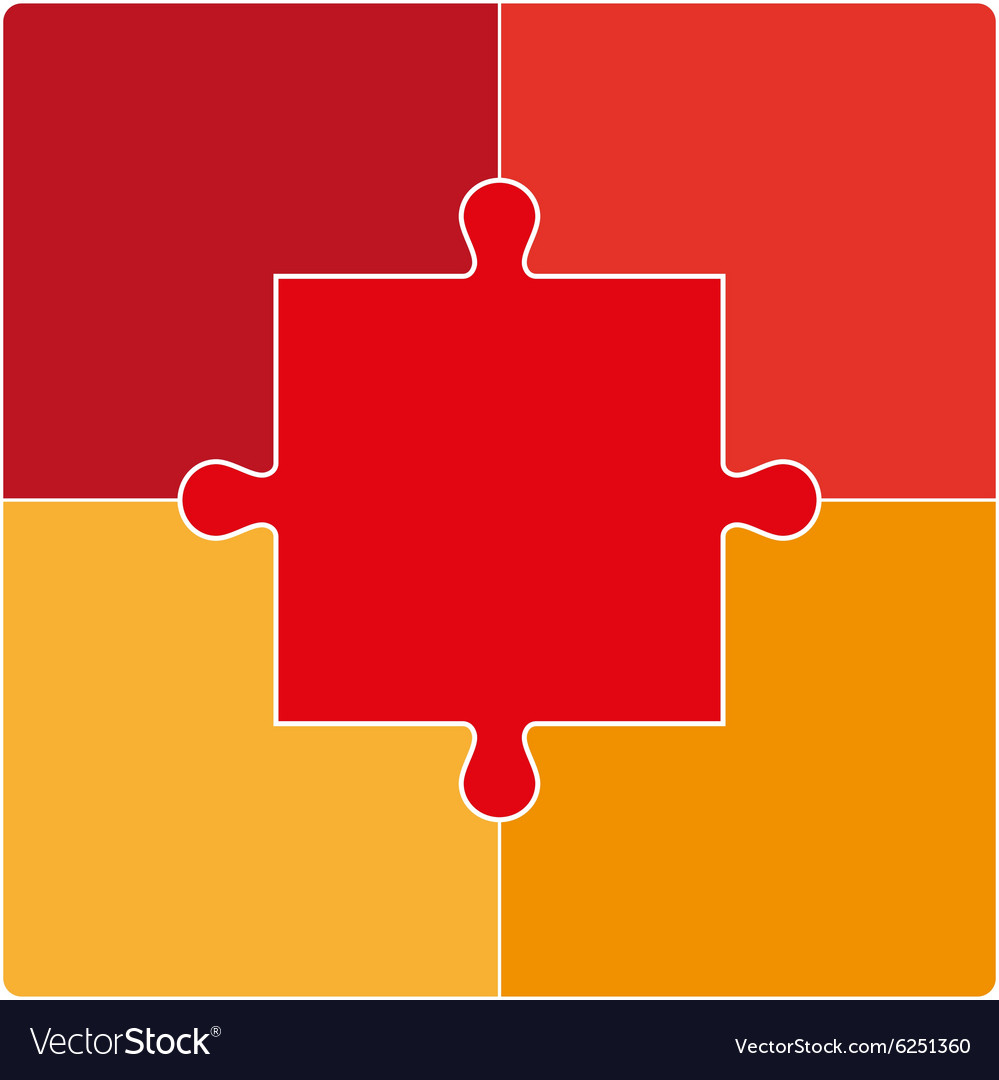 Puzzle set Royalty Free Vector Image - VectorStock