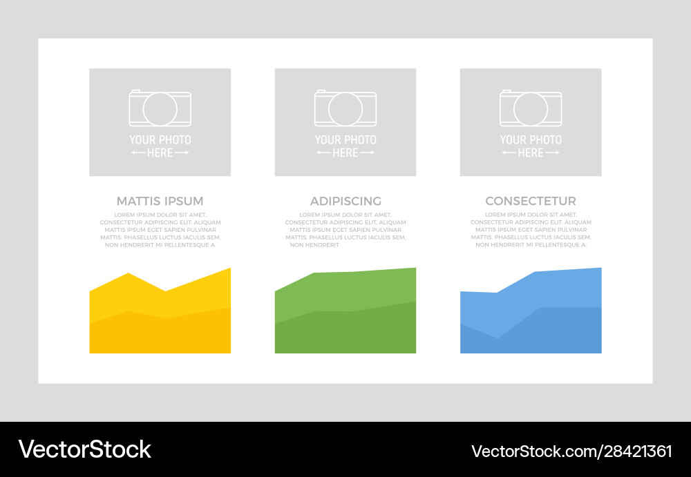 Set blue green and orange elements Royalty Free Vector Image
