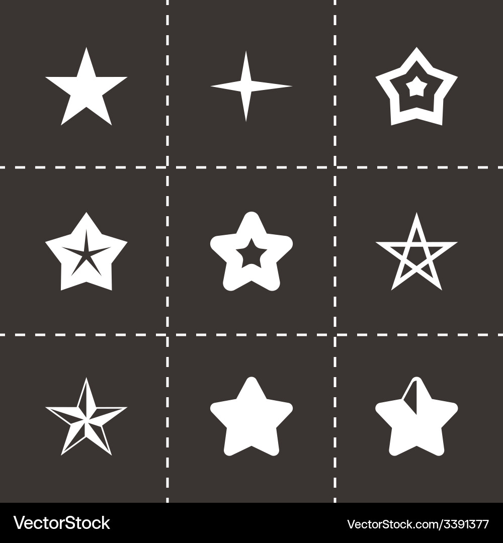 Stars icon set Royalty Free Vector Image - VectorStock