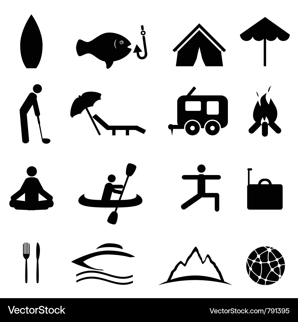 Holiday park recreation Royalty Free Vector Image