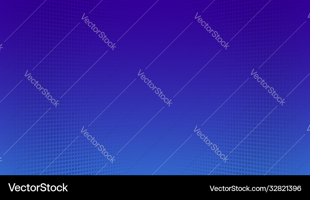 Dark blue halftone background with gradient Vector Image