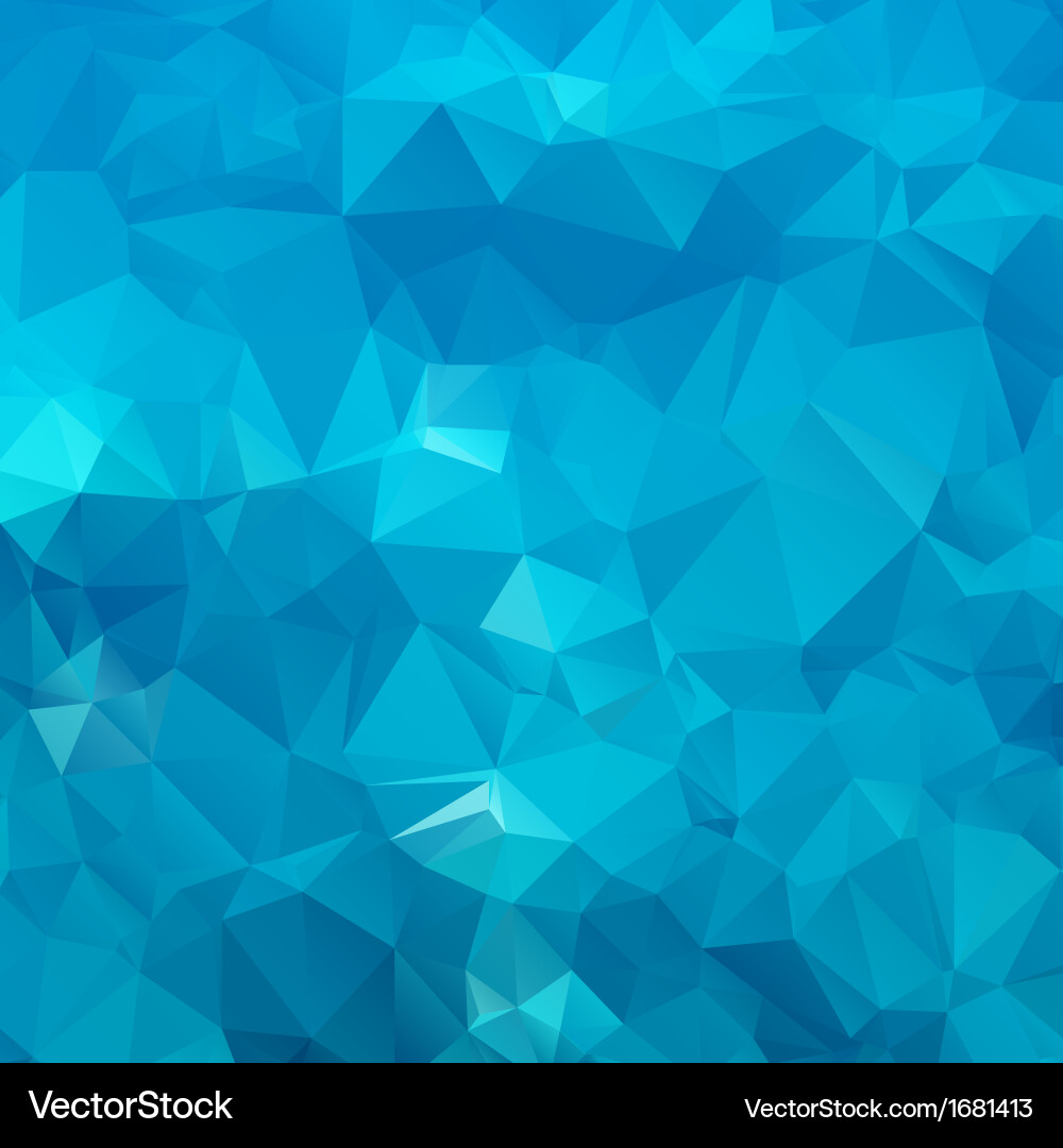 Abstract blue background polygon Royalty Free Vector Image