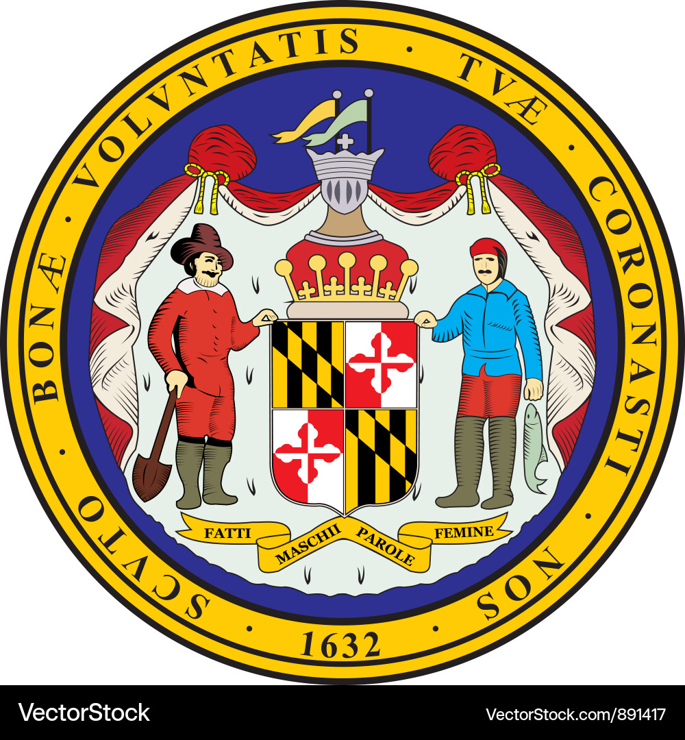 Maryland Seal Royalty Free Vector Image - VectorStock