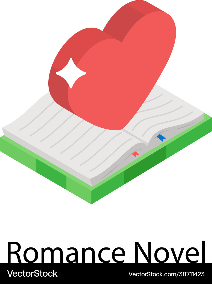 Romantic novel Royalty Free Vector Image - VectorStock