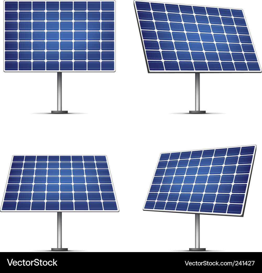 Solar panels Royalty Free Vector Image - VectorStock