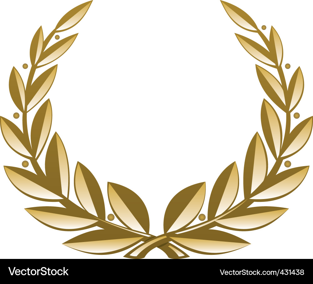 Golden wreath Royalty Free Vector Image - VectorStock