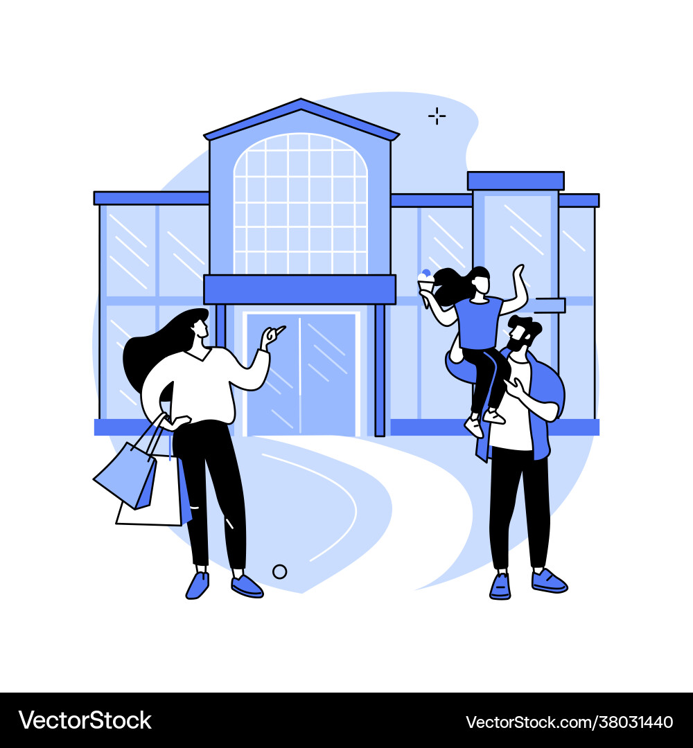 Anchor store abstract concept Royalty Free Vector Image