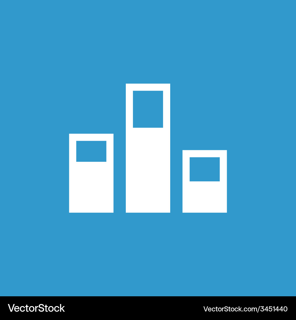Levels icon white on the blue background Vector Image