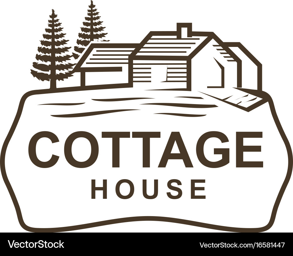 Cottage logo Royalty Free Vector Image - VectorStock