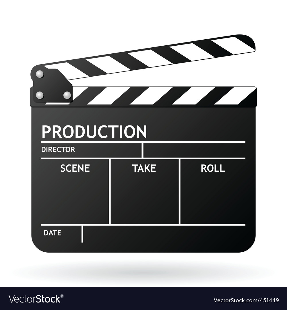 Clapper board Royalty Free Vector Image - VectorStock