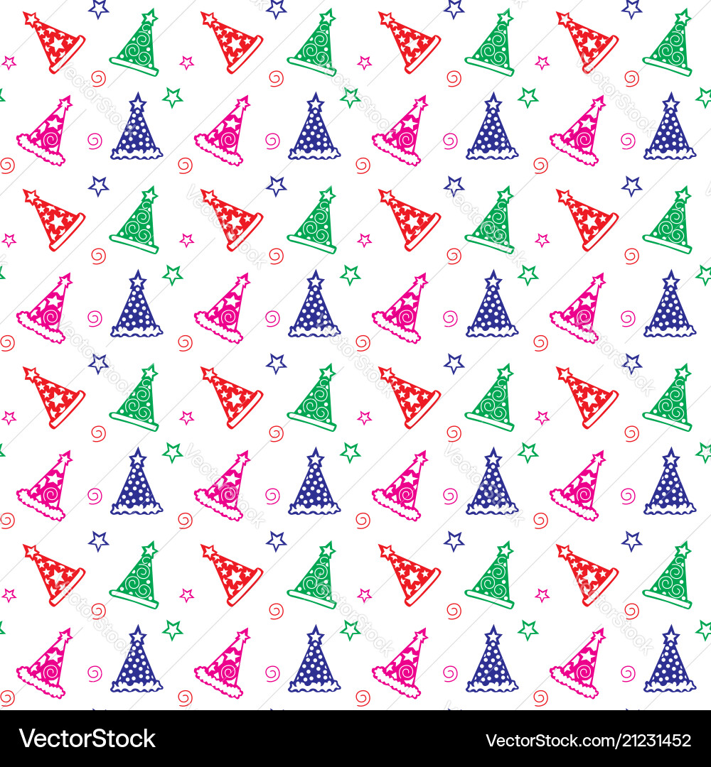 Happy birthday pattern background Royalty Free Vector Image