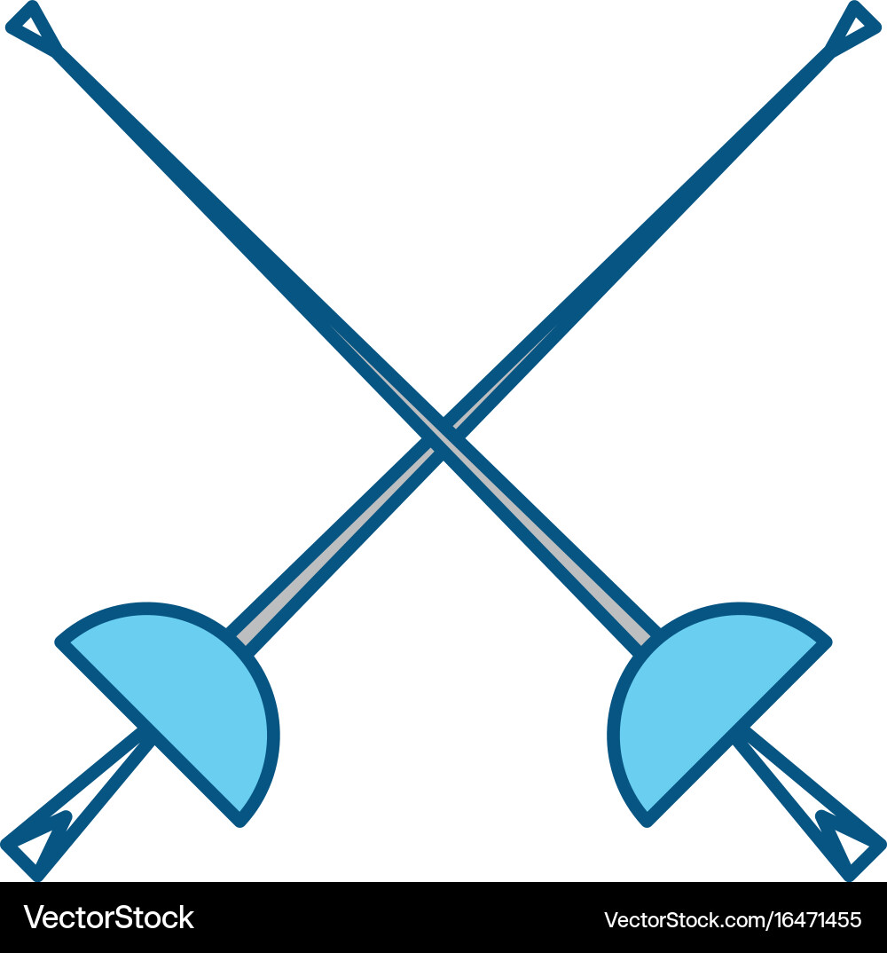 Fencing sport word Royalty Free Vector Image - VectorStock