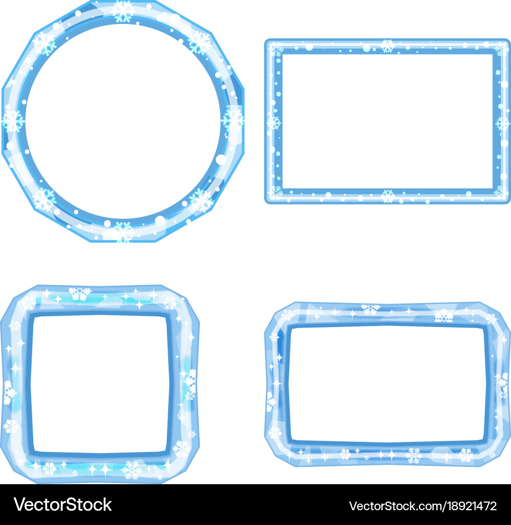 Frame ice Royalty Free Vector Image - VectorStock