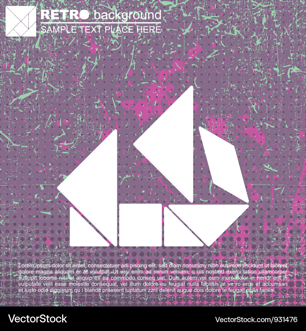 Tangram ship Royalty Free Vector Image - VectorStock