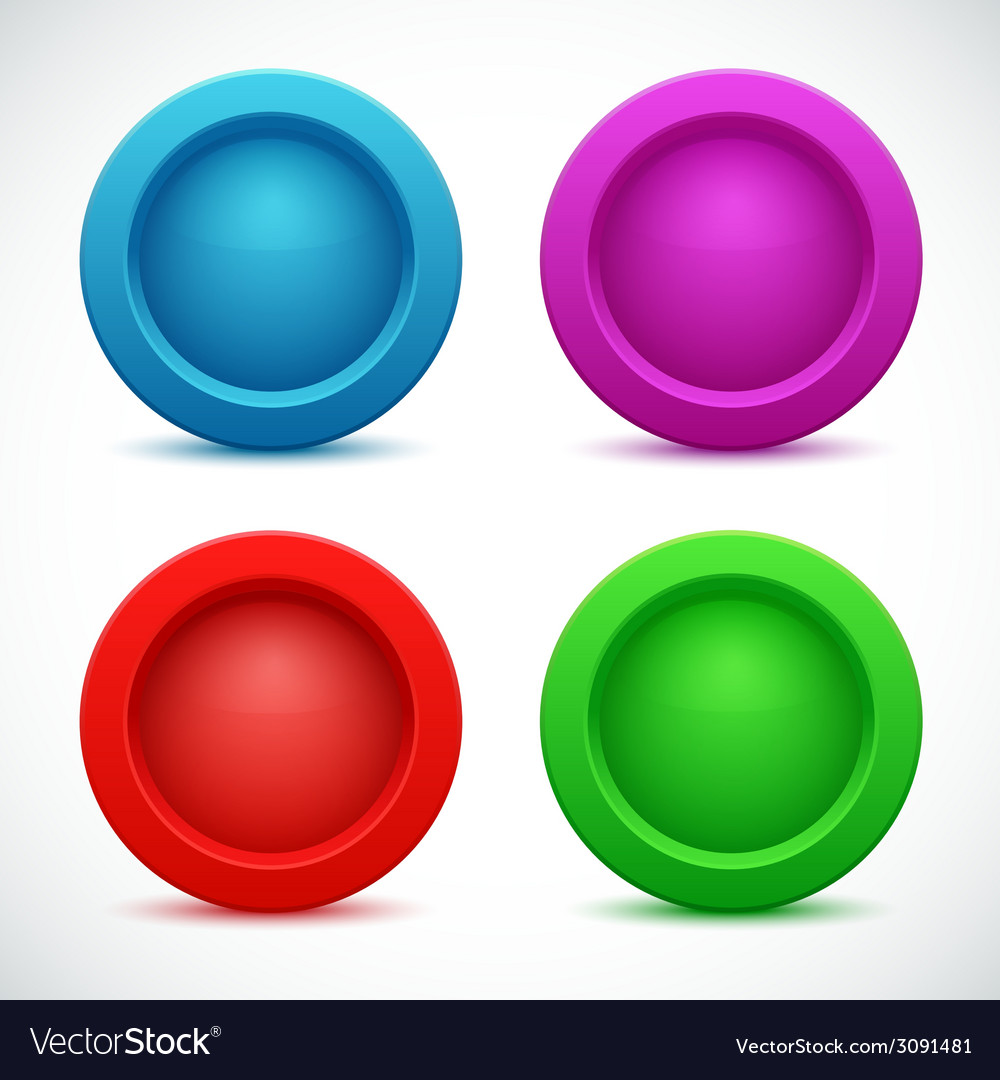 Set of colorful web buttons Royalty Free Vector Image Set of colorful web buttons Royalty Free Vector Image