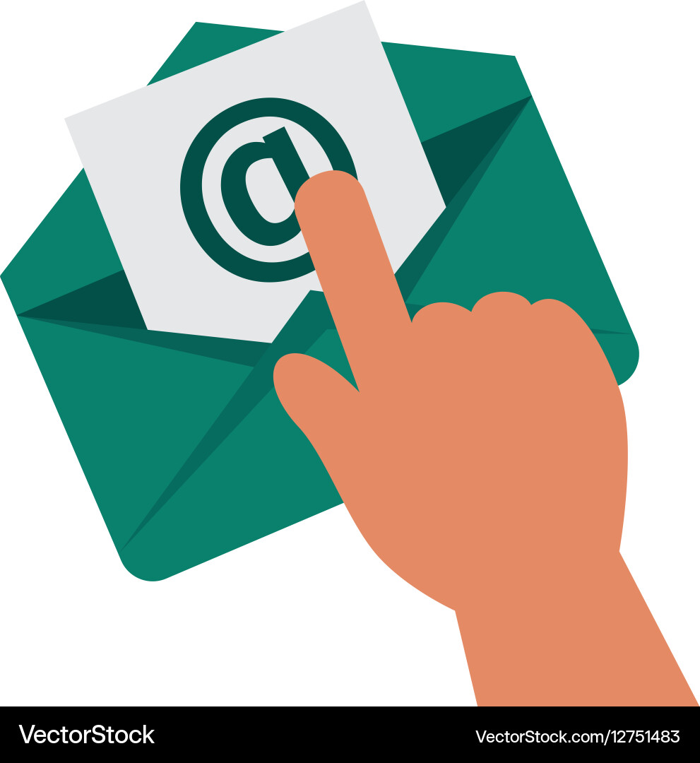 Email related icons image Royalty Free Vector Image