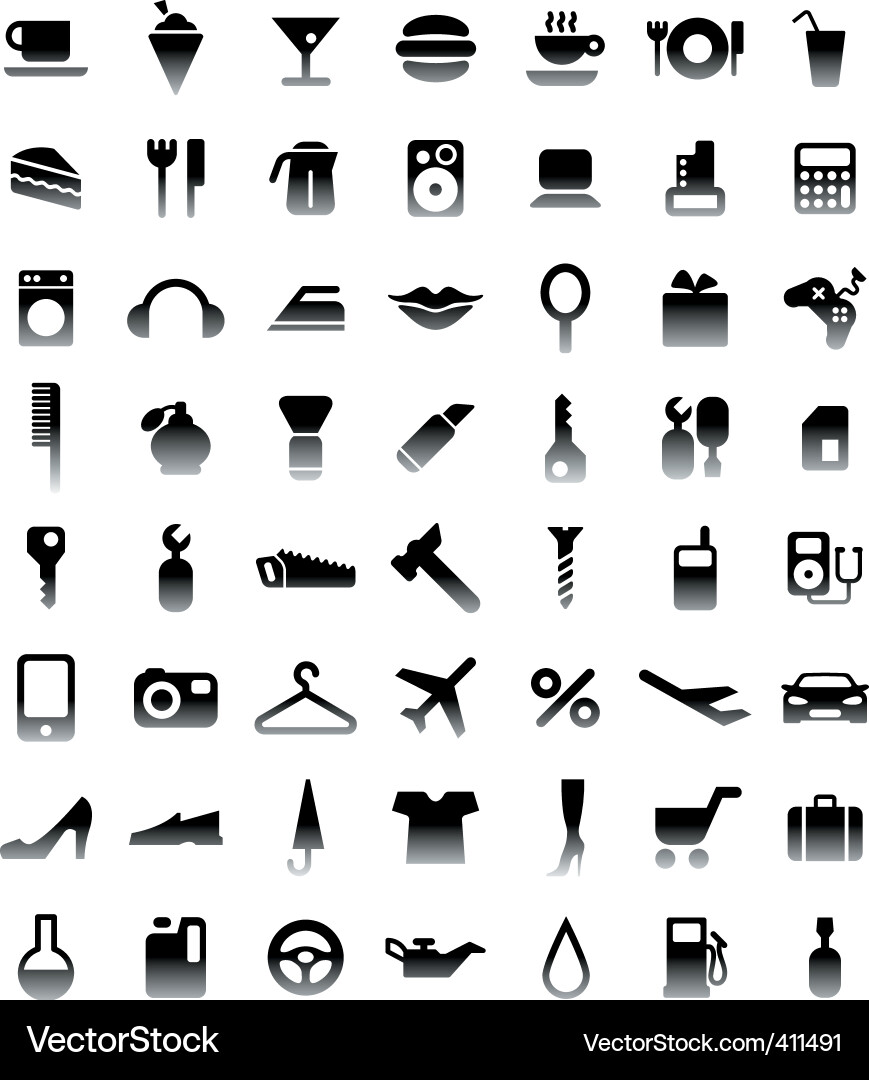 Pictograms Royalty Free Vector Image - VectorStock