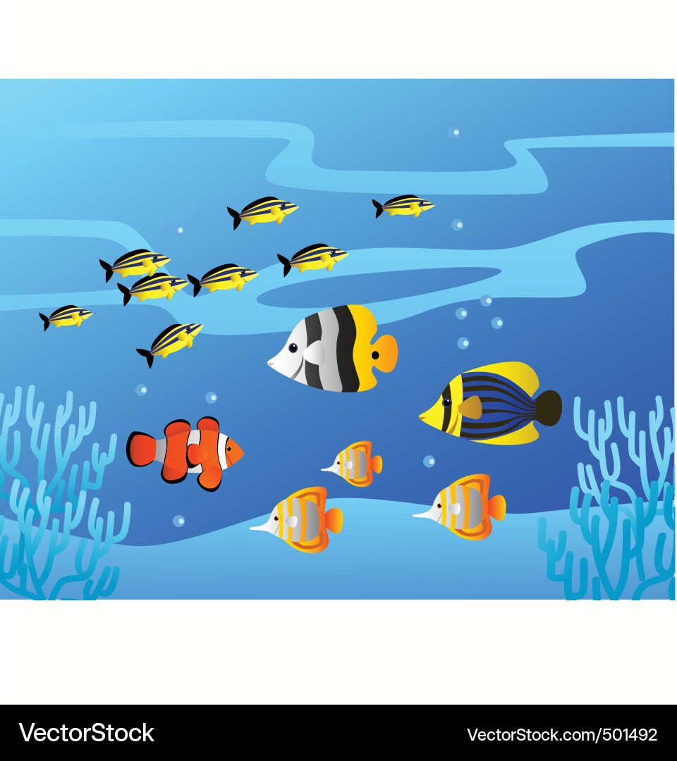 Sea life Royalty Free Vector Image - VectorStock