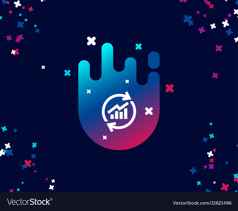 Chart simple icon update report graph sign Vector Image Chart simple icon update report graph sign Vector Image