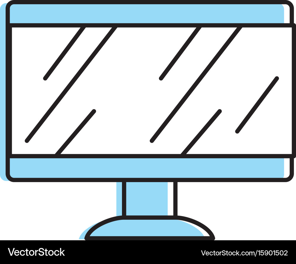 Technology computer to social information connect Vector Image