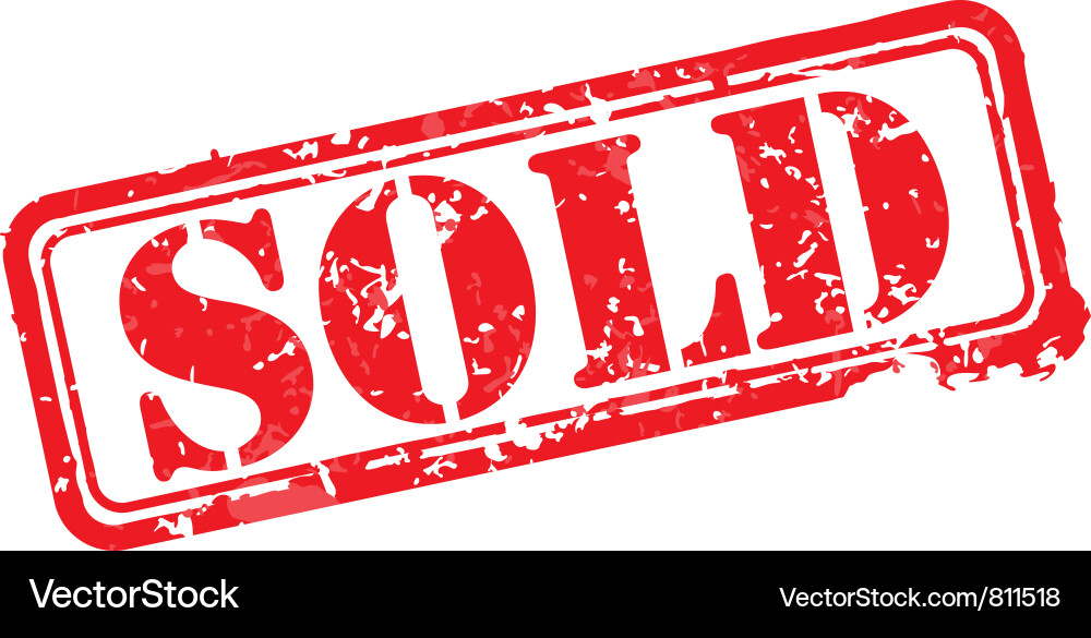 Sold rubber stamp Royalty Free Vector Image - VectorStock