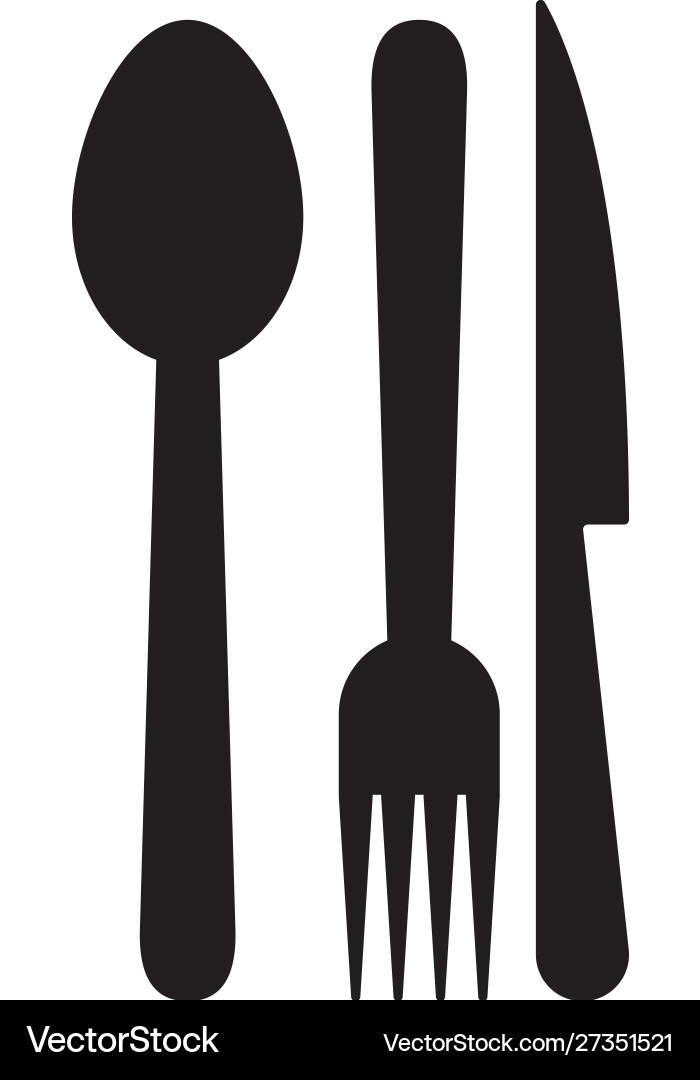 Spoon fork graphic design template isolated Vector Image