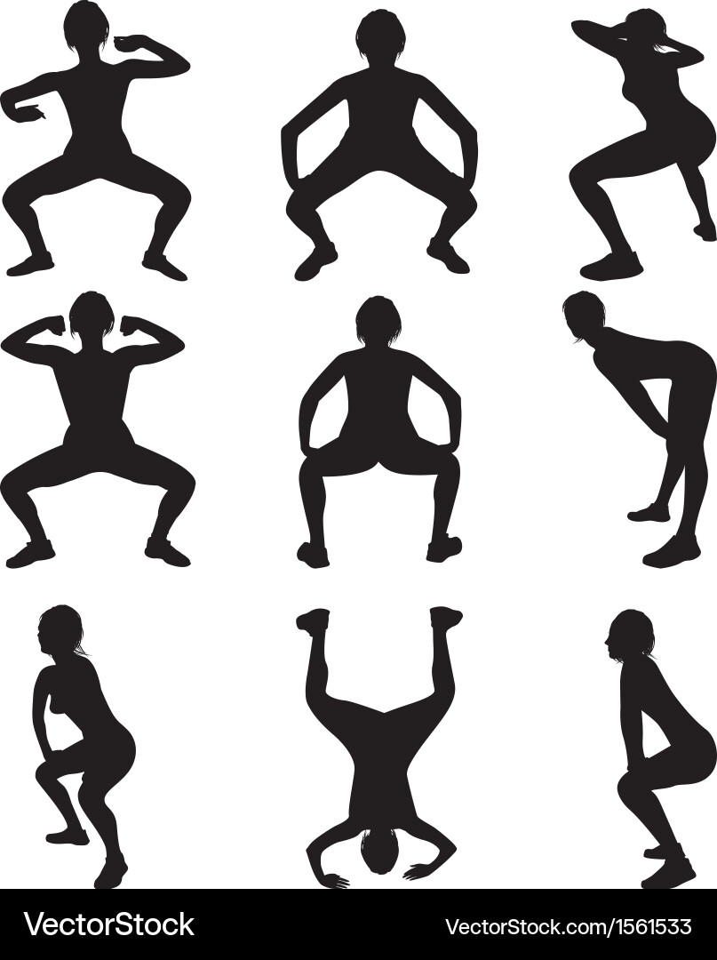 Twerking silhouettes Royalty Free Vector Image
