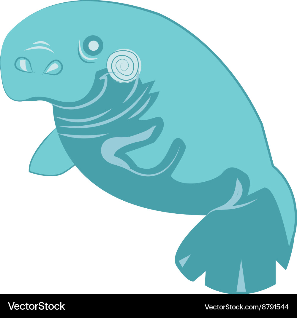 Manatee Animal Royalty Free Vector Image - VectorStock