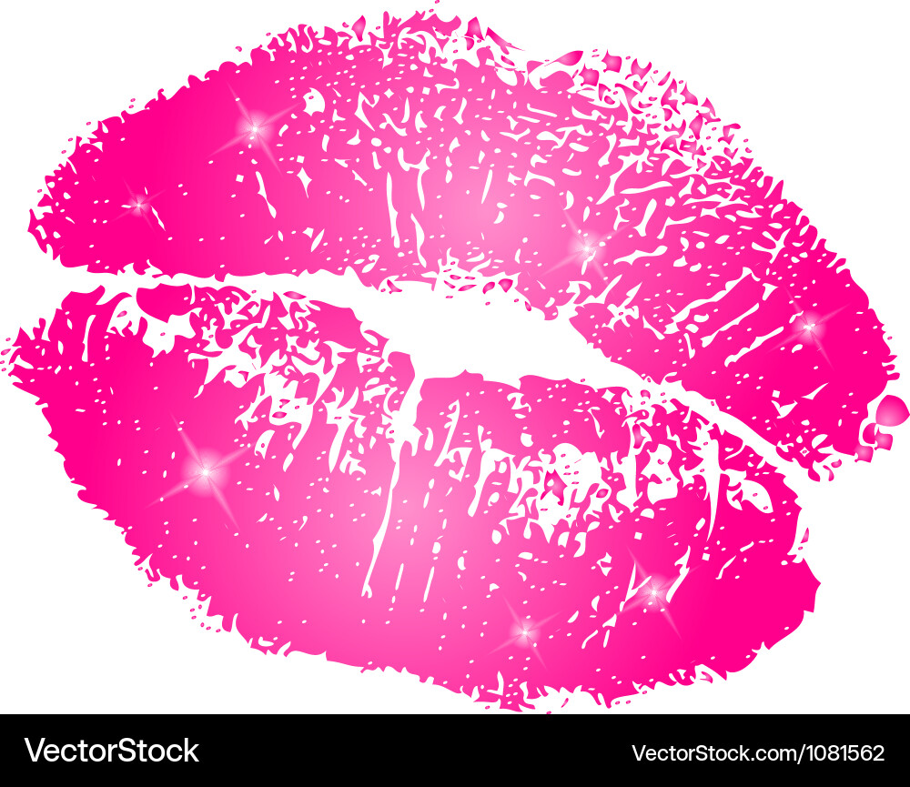 Lipstick print Royalty Free Vector Image - VectorStock