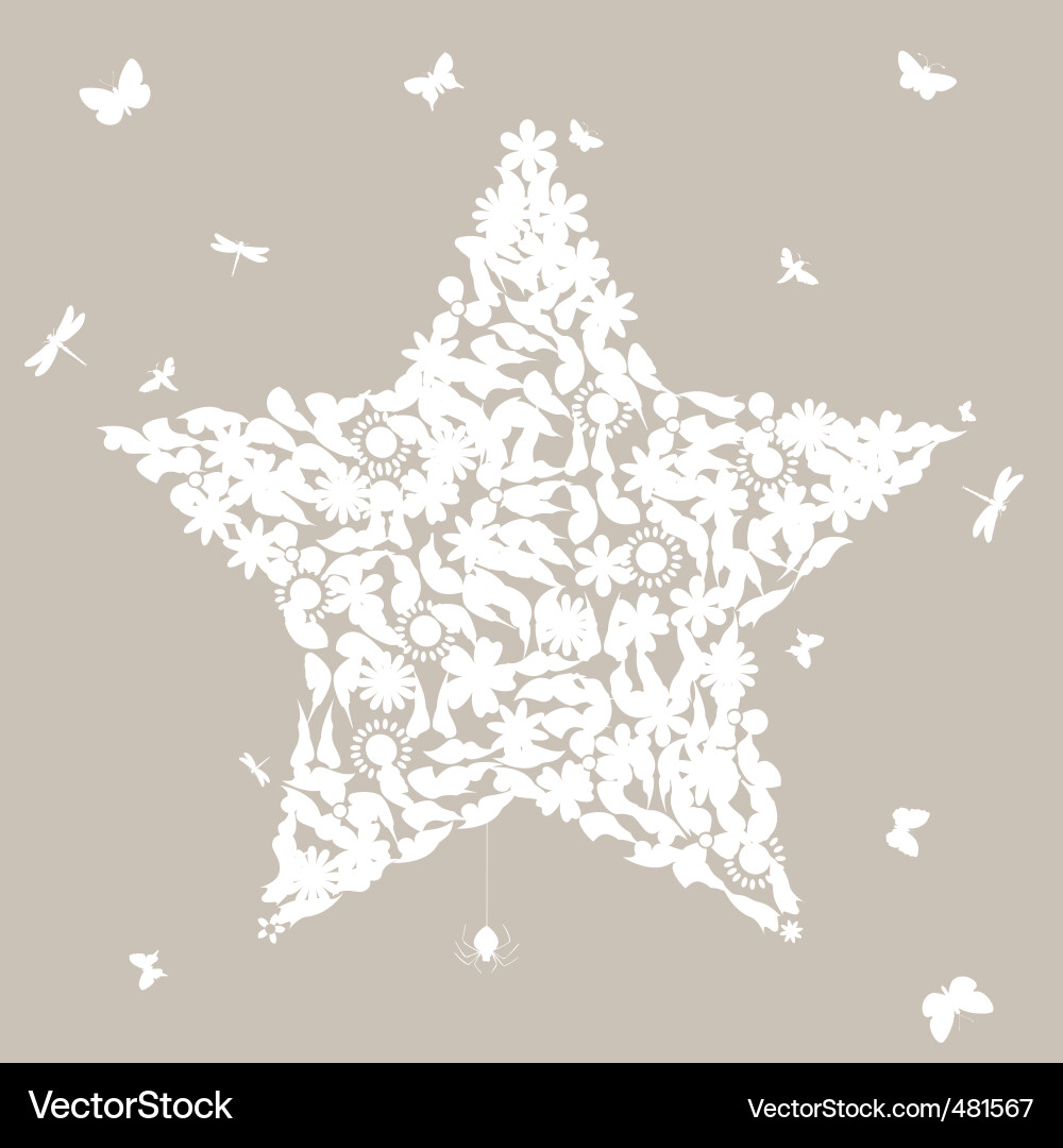 Natural star Royalty Free Vector Image - VectorStock