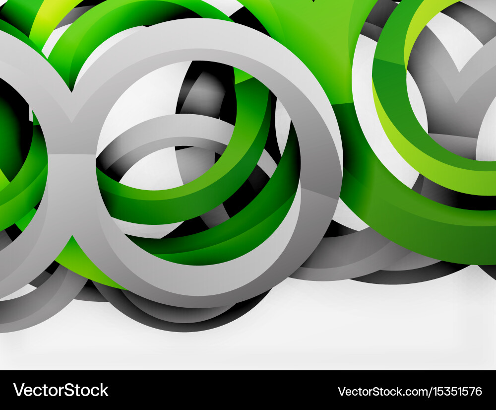 3d rings design background Royalty Free Vector Image