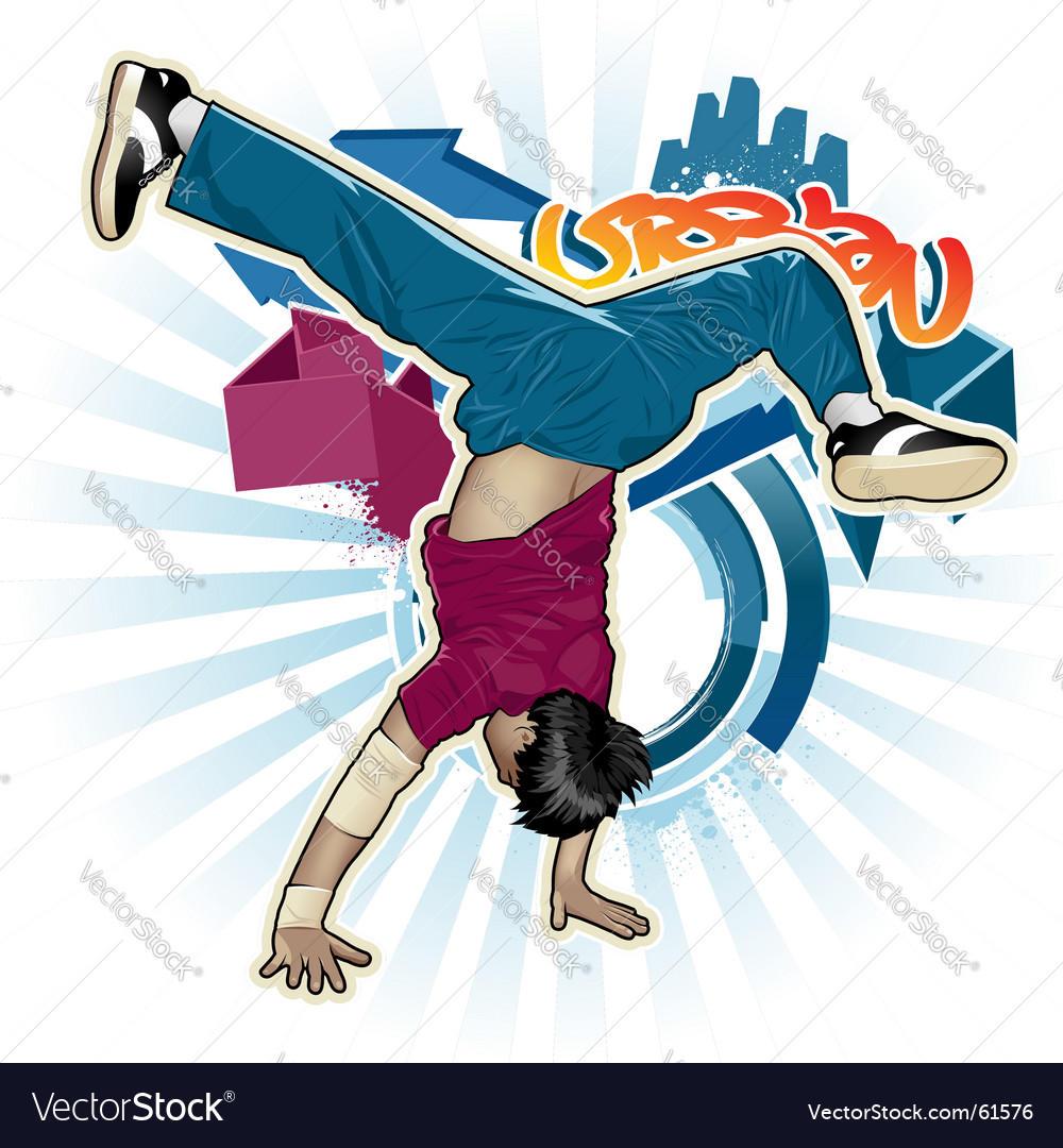 Breakdance Royalty Free Vector Image - VectorStock