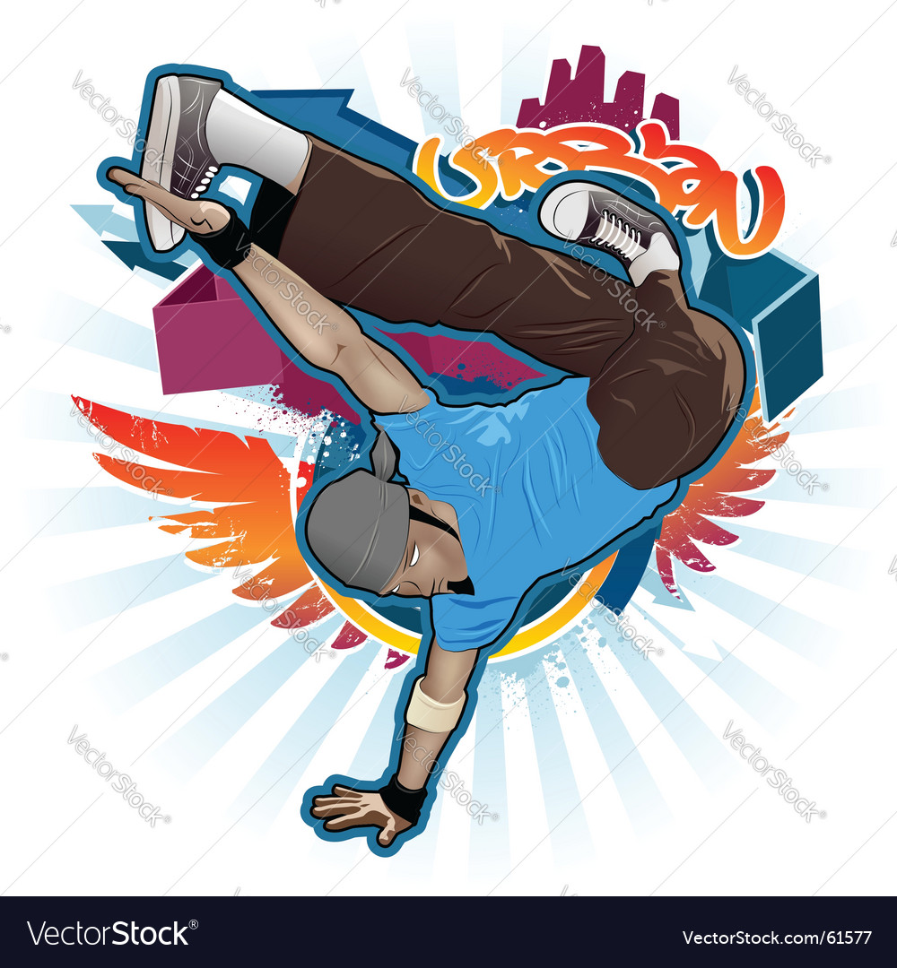 Breakdance Royalty Free Vector Image - VectorStock