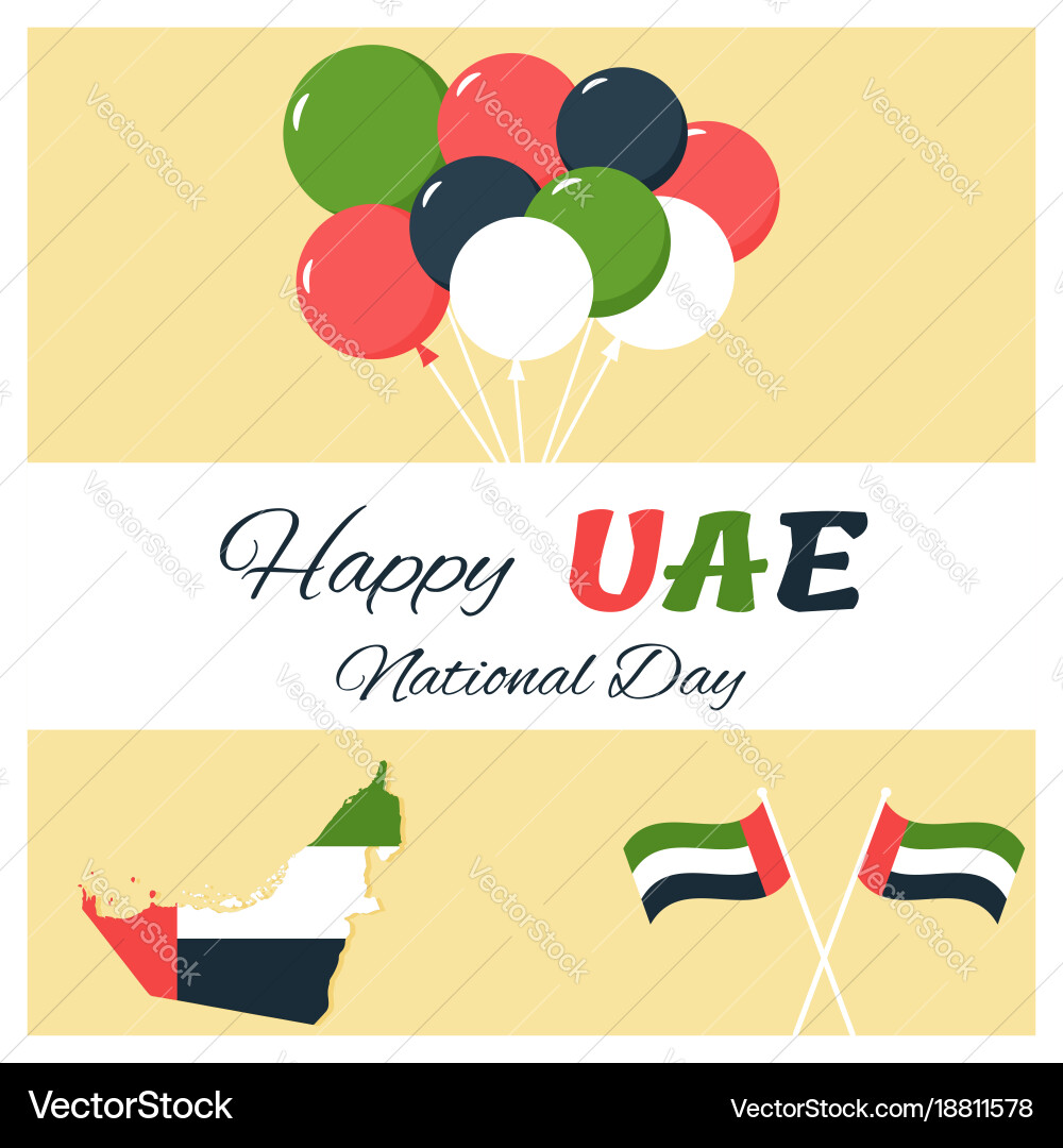 2 december uae independence day background Vector Image