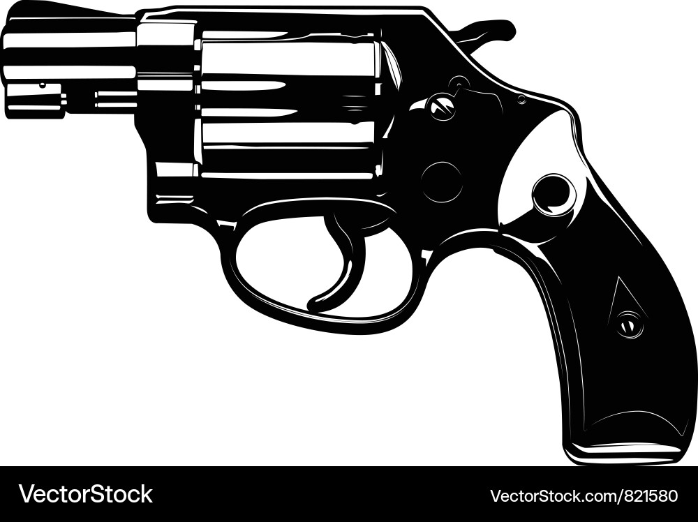 Revolver Royalty Free Vector Image - VectorStock