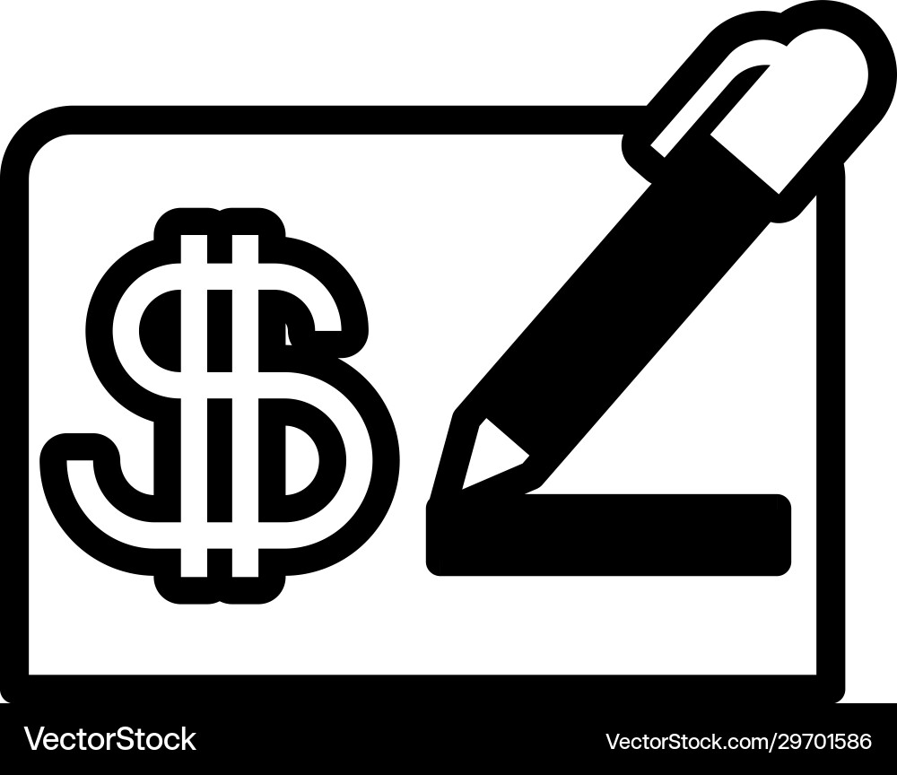 Sheet paper with symbol dollar on white Royalty Free Vector