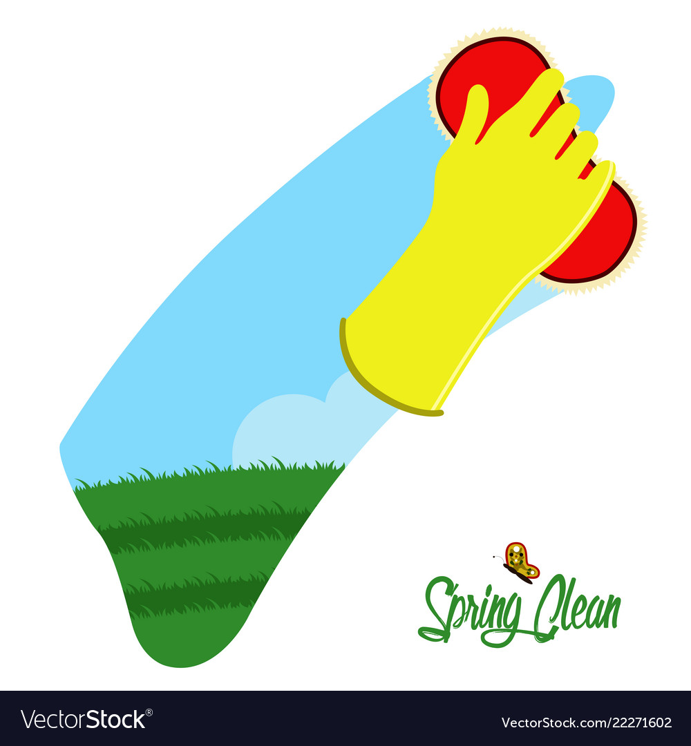 Spring clean concept image Royalty Free Vector Image