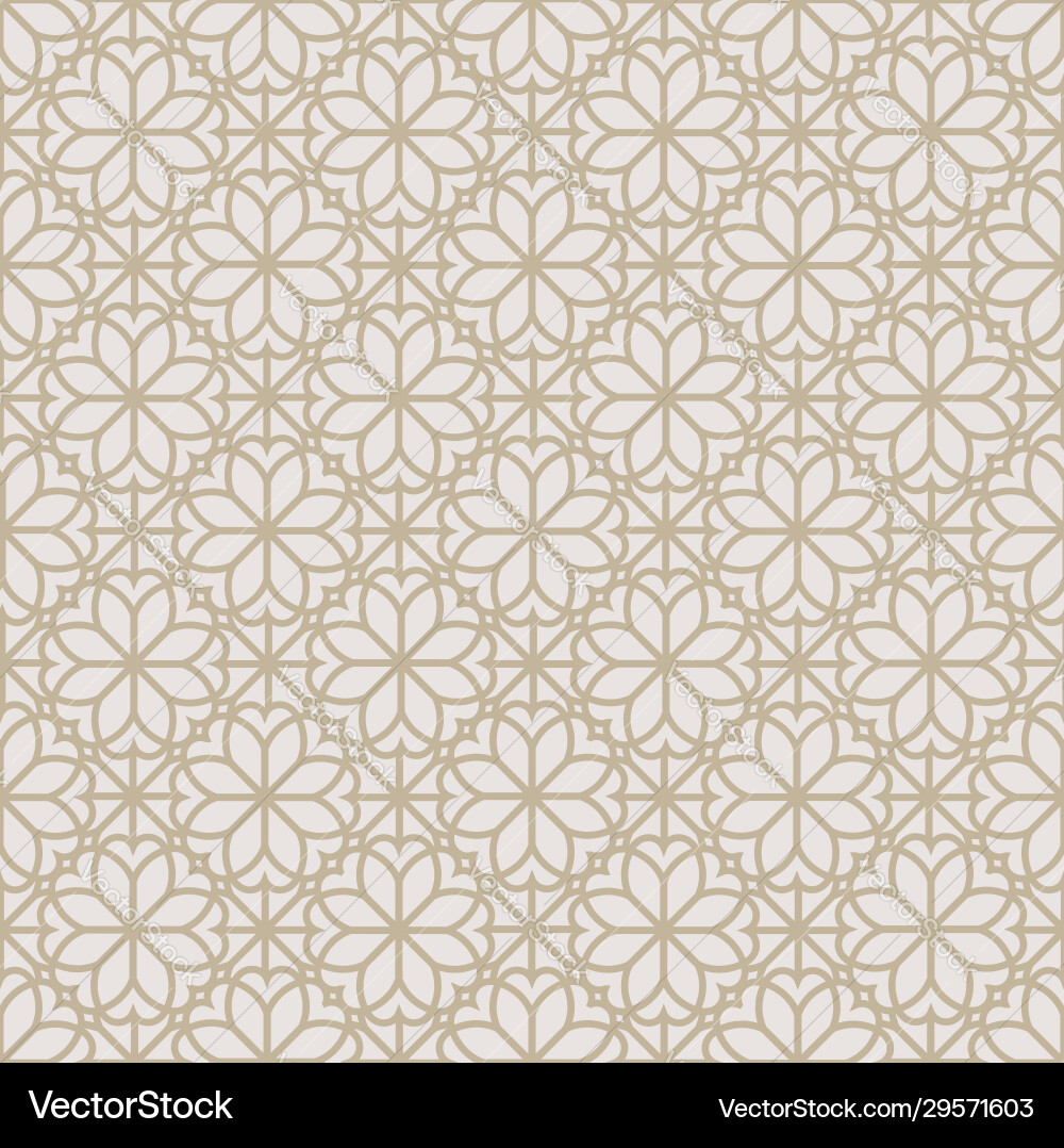Abstract floral seamless pattern arabic ornament Vector Image