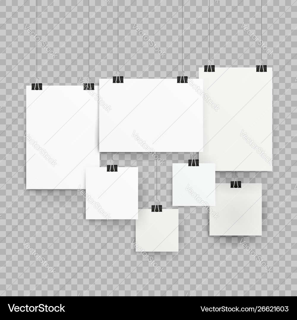 Frames or poster templates isolated Royalty Free Vector