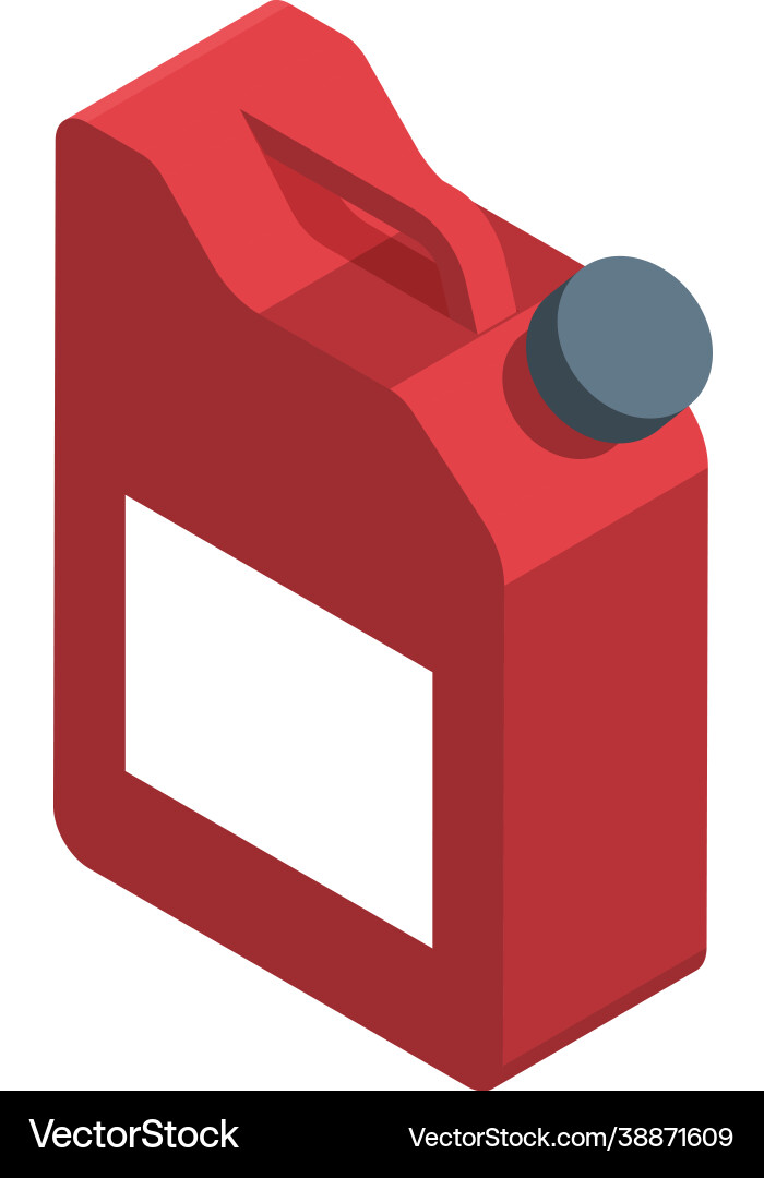 Canister isometric icon Royalty Free Vector Image