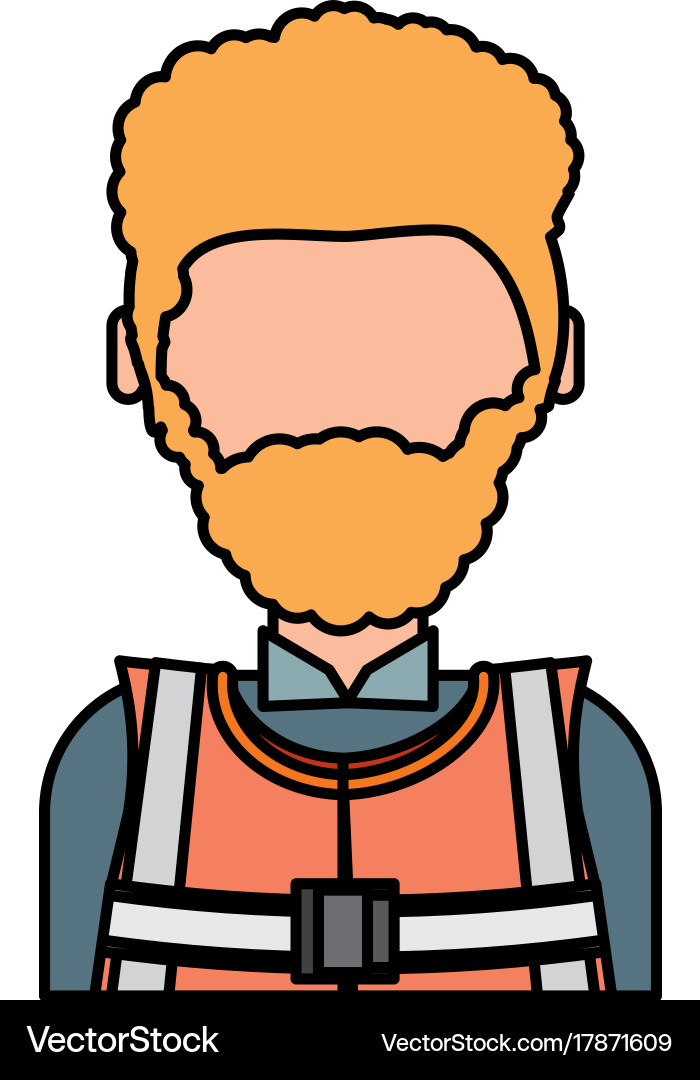 Cartoon builder man icon Royalty Free Vector Image