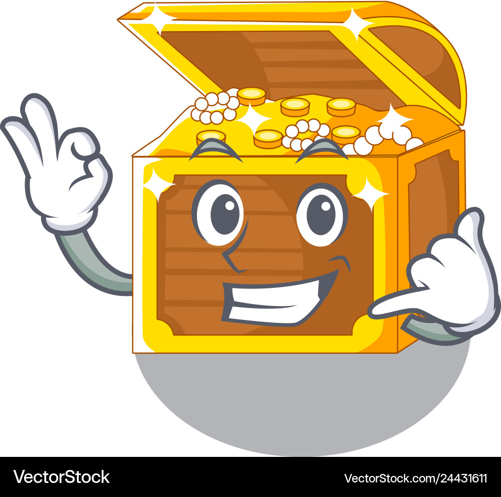 Call me miniature underwater treasure above Vector Image