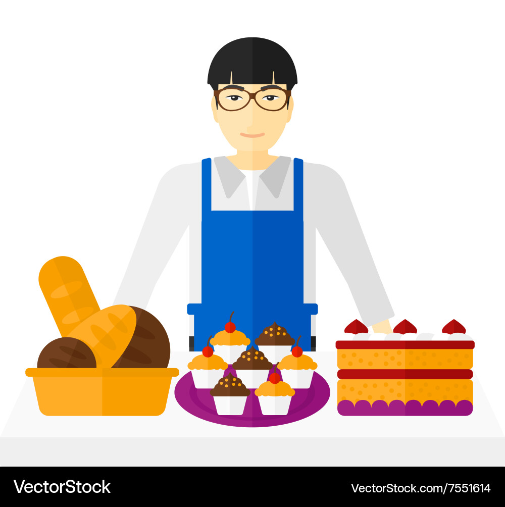 Successful small business owner Royalty Free Vector Image